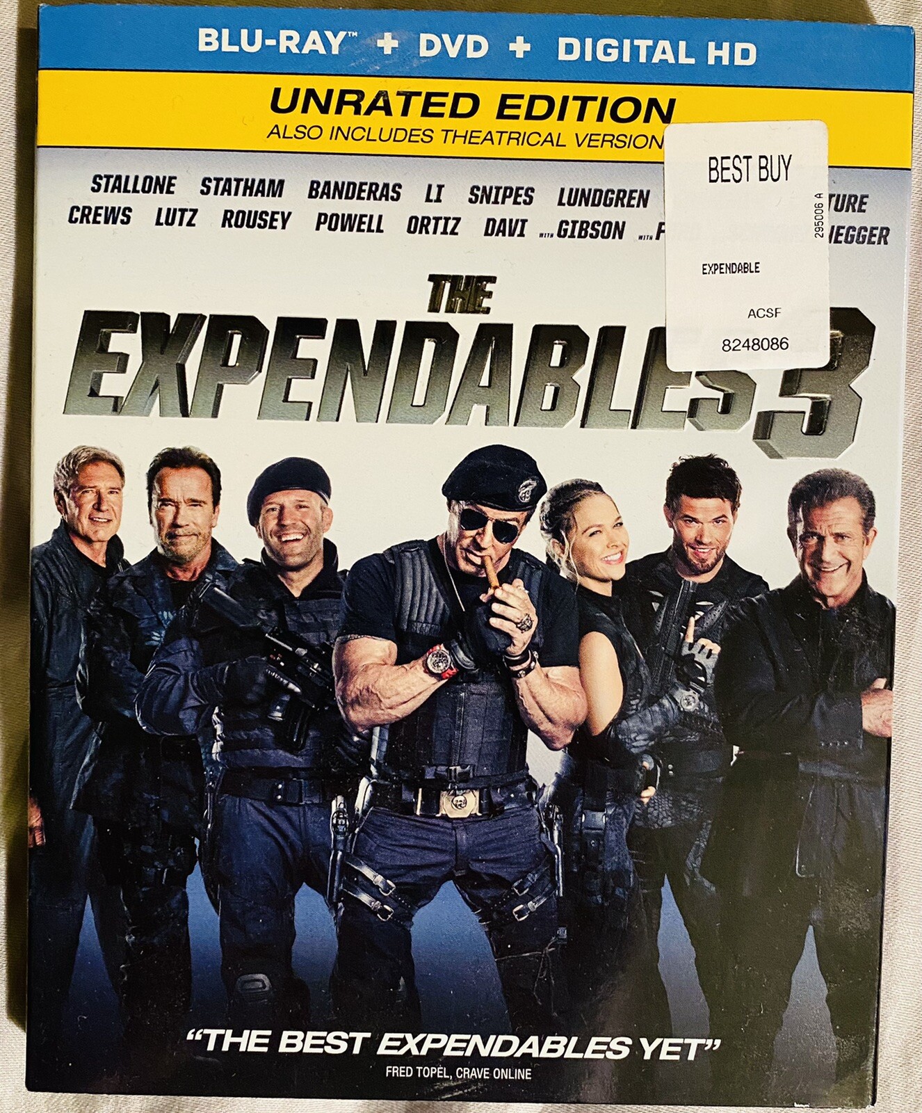 Expendables 3 Blu Ray