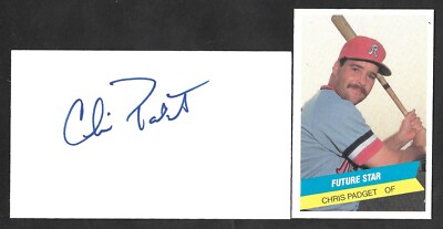Chris Padget ( OF MINORS 1984-1990 ) BALT SIGNED AUTOGRAPH AUTO 3x5 ...