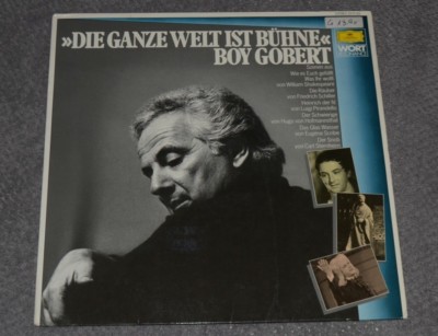 Boy Gobert~Die Ganze Welt Ist Buhne~1968 German IMPORT~Chanson~FAST ...