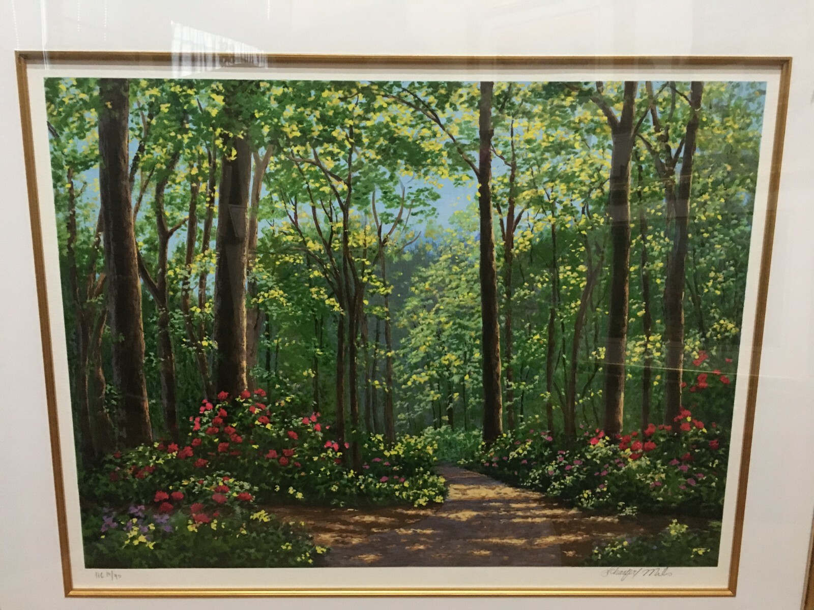 Schaefer-Miles Serigraph Signed Numbered on Wove Paper "Forest Beauty ...