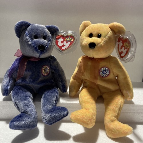 Ty Beanie Babies - Retired 2000 Beanie e Baby, Periwinkle & Sunny Set ...