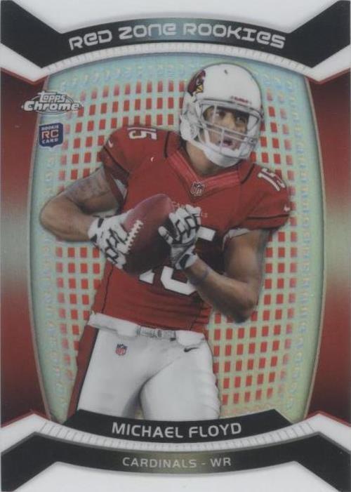 2012 Topps Chrome - Red Zone Rookies Die-Cut Michael Floyd #RZDC-3 ...
