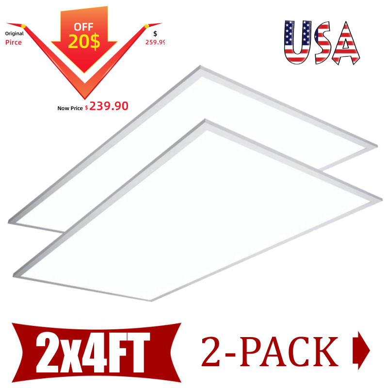 2x4 LED Flat Panel Light 24 x 48 Inch LED Light Panel,ETL Listed 75W ...