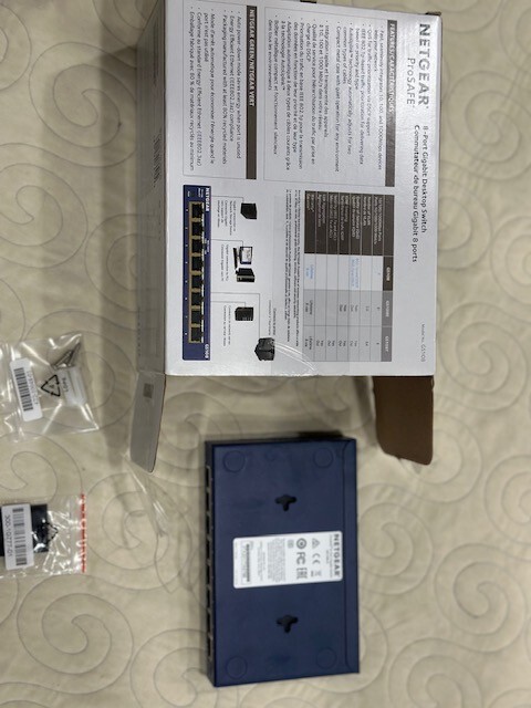 NETGEAR ProSafe 8-Port Gigabit Ethernet Workgroup Network Switch GS108 ...