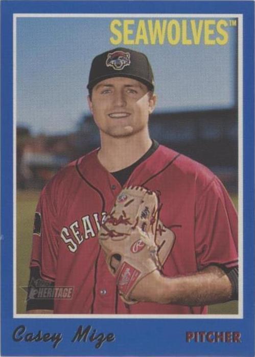 2019 Topps Heritage Minor League Edition - Casey Mize #50 Blue Posed ...