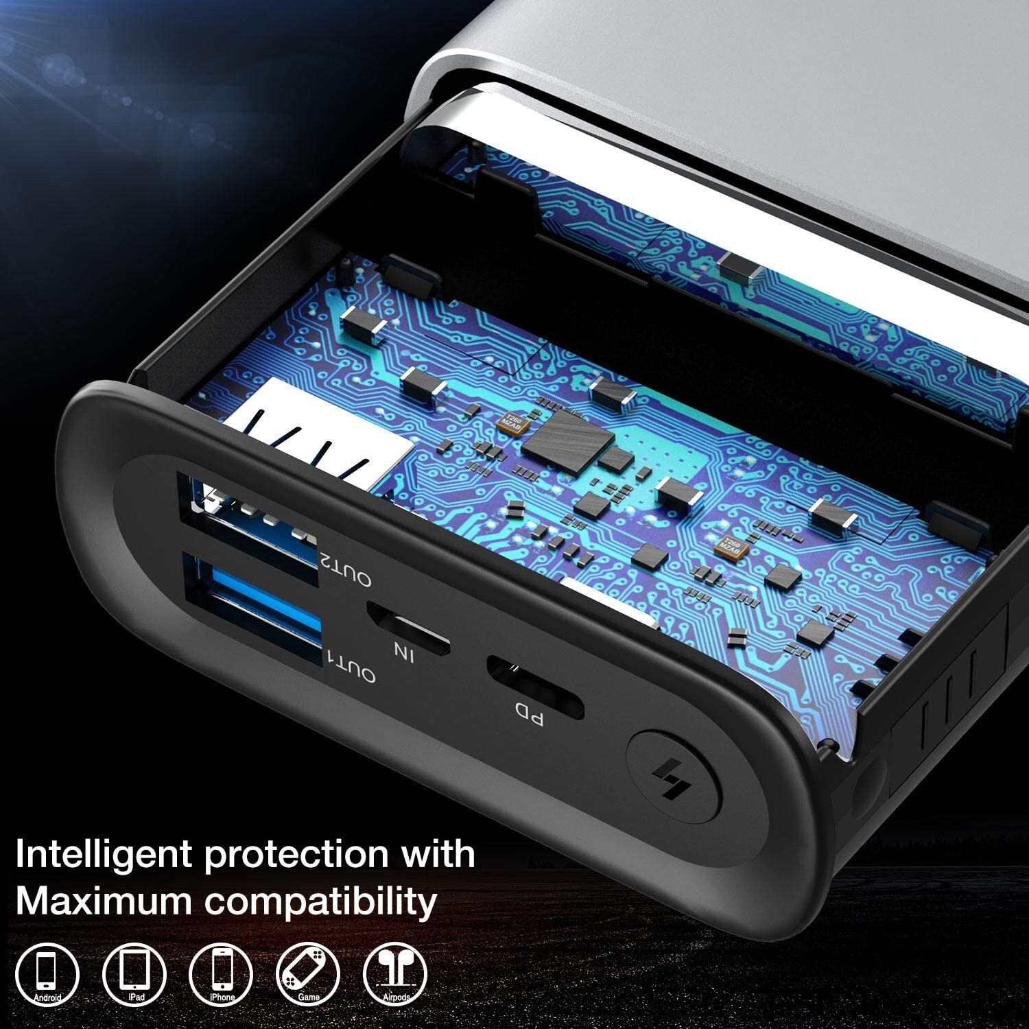 TOZO PB1 PD Portable Charger Power Bank 20000mAh Fast Charging Battery ...