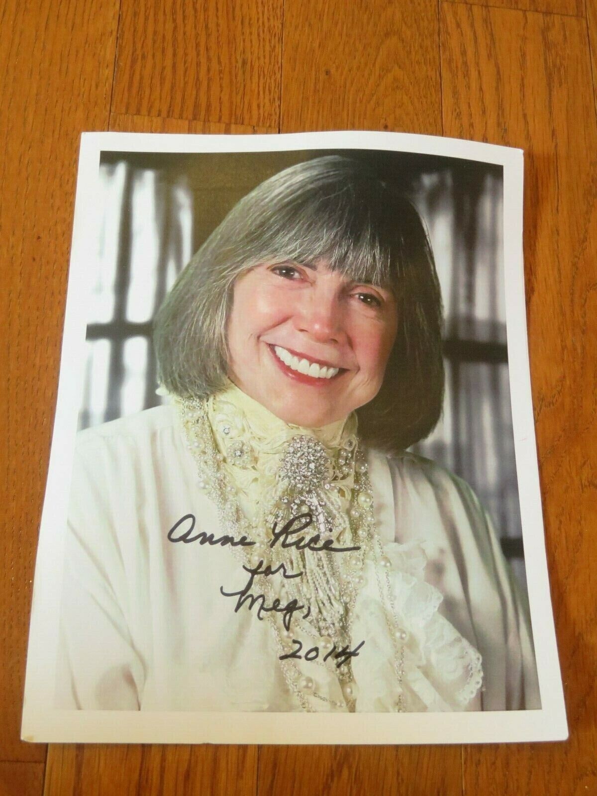 Anne Rice Autographed Hand Signed Photo 8.5x11 PERSONALIZED Interview ...