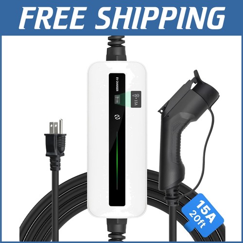Weatherproof Level 1 EV Charger with 20ft Cable – Intelligent Charging ...