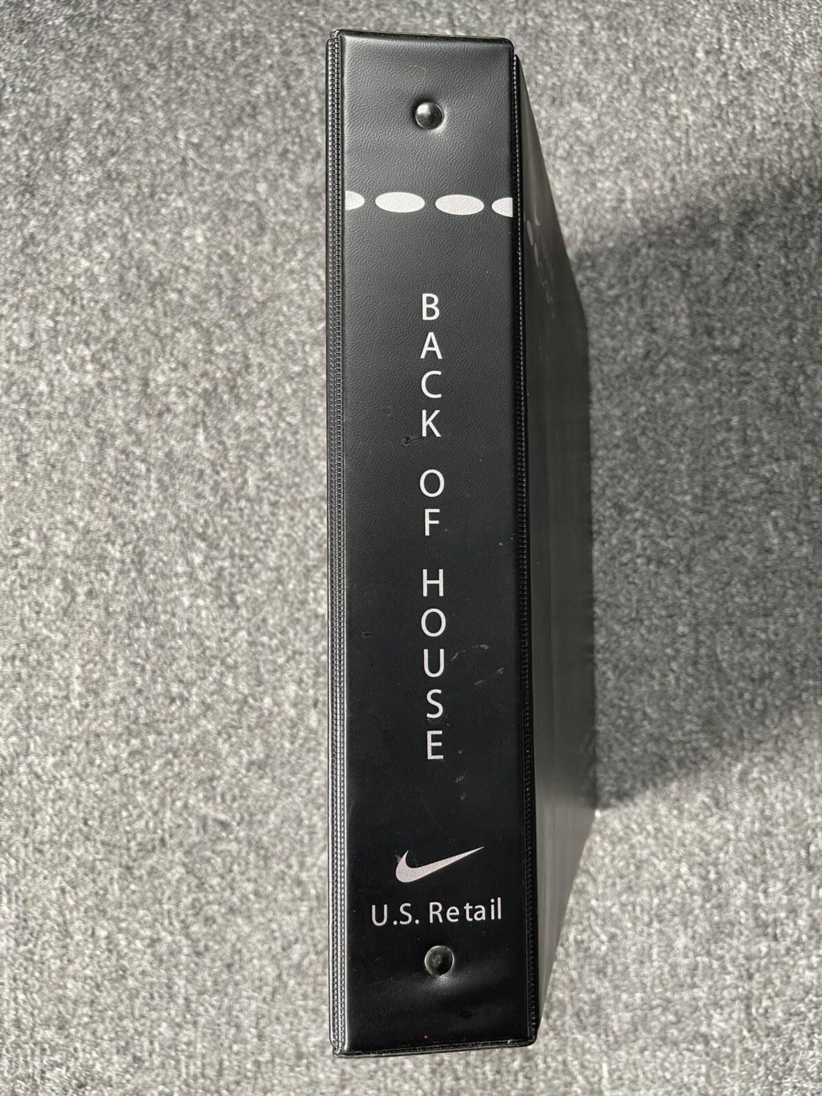 VTG Nike Back Of House US Retail Promotional Binder Alpha Folder Keeper ...