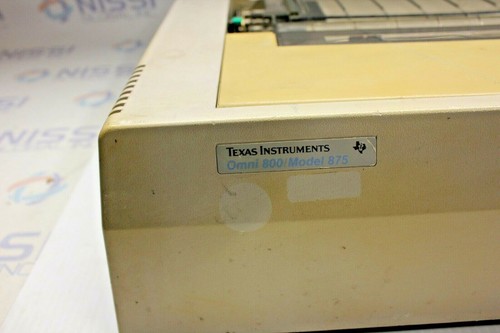 TEXAS INSTRUMENTS OMNI 800/MODEL 875 PRINTER | eBay