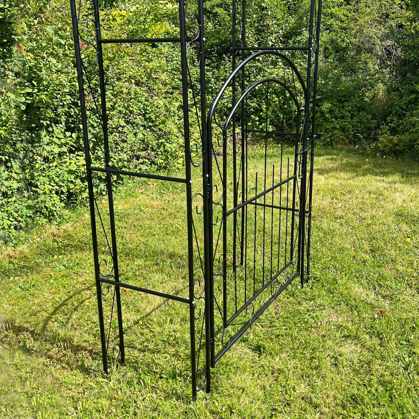Metal Garden Arch Arches Arbours Rose Climbing Plant Support Trellis ...