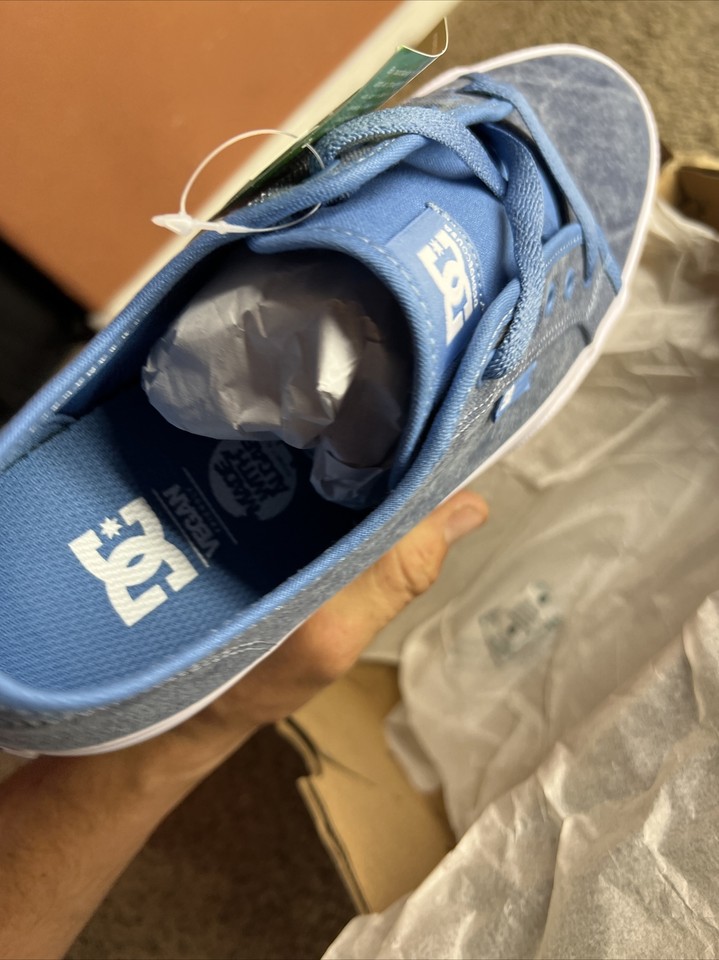 Dc manual Textile txse low Top Skate Shoe Blue Haze Mens 10 / Womens 11 ...