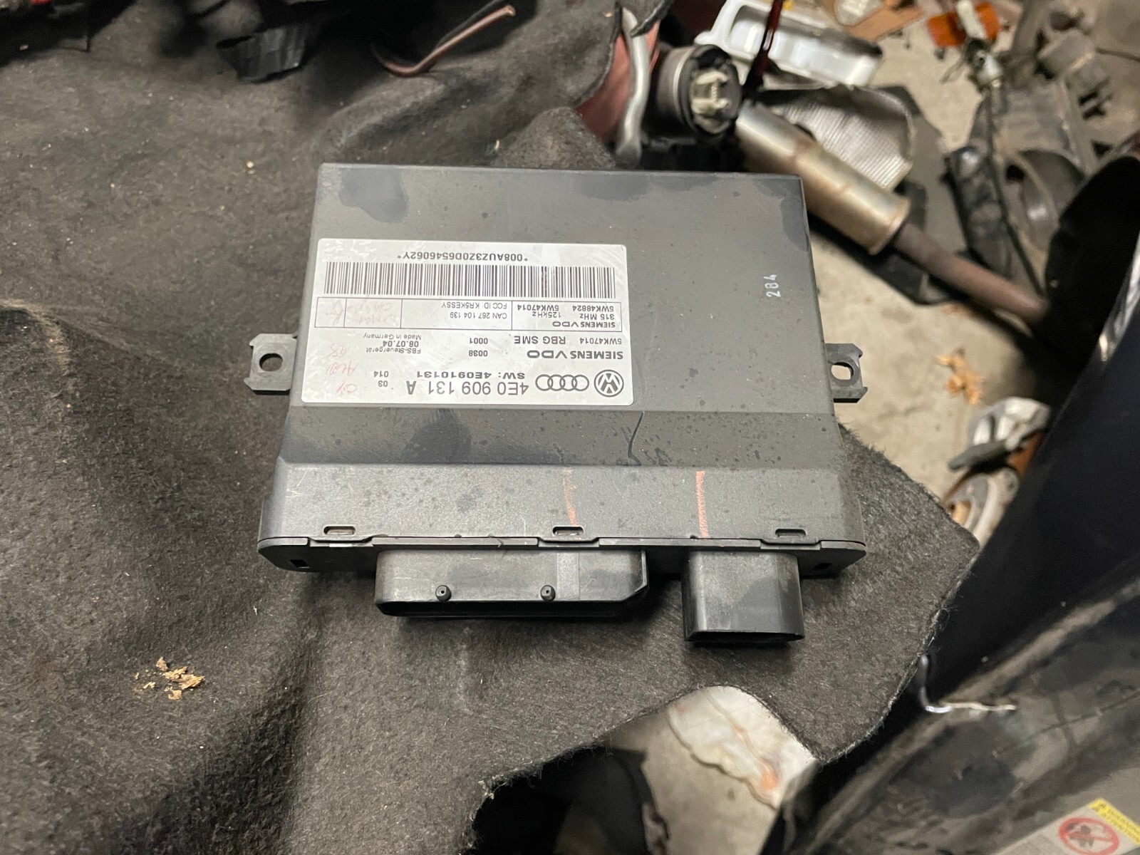 2004-09 Audi A8 S8 Keyless Entry Module Kessy Controller Unit 4E0 909 ...