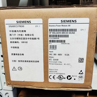 1PC NEW IN BOX SIEMENS Inverter 6SL3224-0BE23-0UA0 380V 3KW | eBay