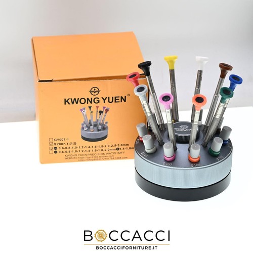 KWONG YUEN Ref: Gy007-1 10 Anti-Slip Screwdrivers Set With Rotating ...