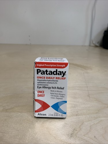 Pataday Original Strength Once Daily Eye Allergy Itch Relief Exp:March ...
