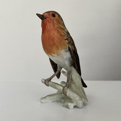 1968 Goebel Robin Bird Figurine 4 3/4" Porcelain Bisque Germany Vtg ...