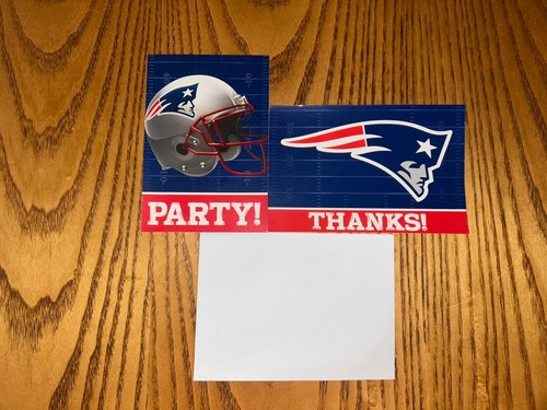 NEW ENGLAND PATRIOTS NFL PARTY PACKAGE INVITATIONS-BALLOONS-LOOT BAGS ...