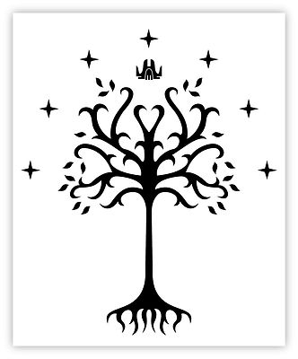 LORD of the RINGS Vinyl Sticker Decal *3 SIZES* King of Gondor Flag ...