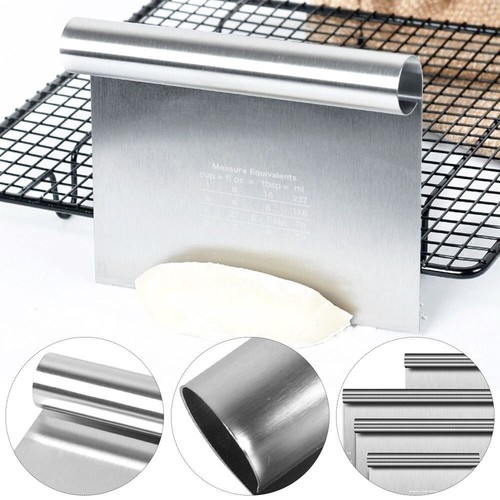 Pasta Dough Bench Scraper Scale Ruler Pastry Cutter Pastry Chopper for ...