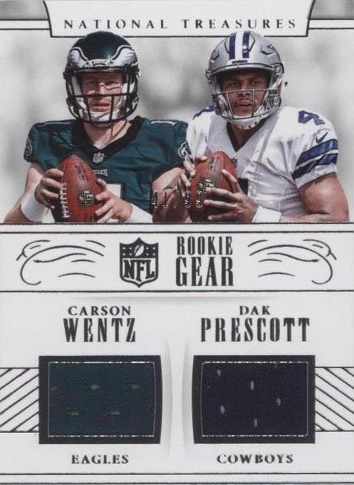2016 Panini National Treasures - Rookie Nfl Gear Combo Dak Prescott ...