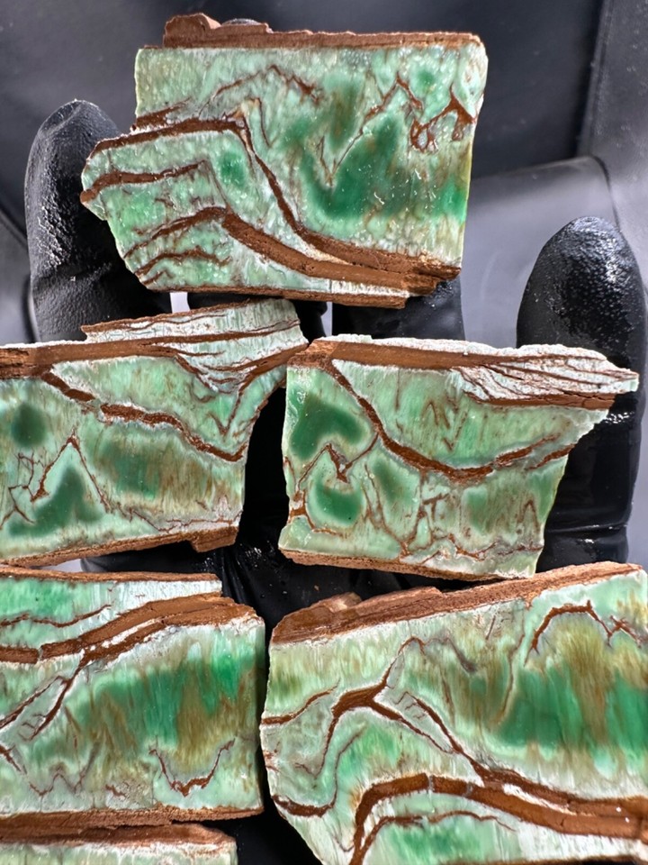 Australian Variscite slabs high quality multiple color with gold ...