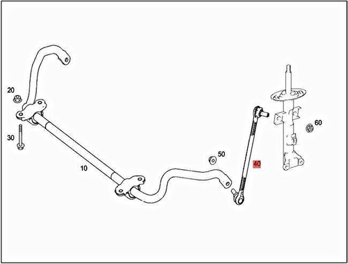 Genuine MERCEDES C218 S212 W212 X218 CLS C218 Torsion bar linkage ...