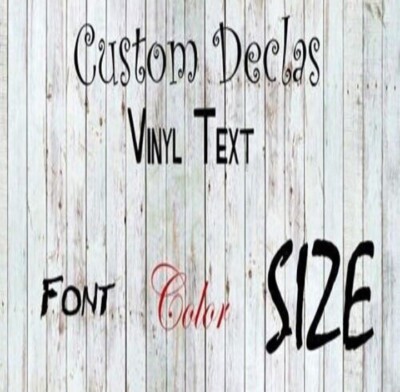 Custom Text Vinyl Lettering Sticker Personalized Decal Sticker Car (18 ...