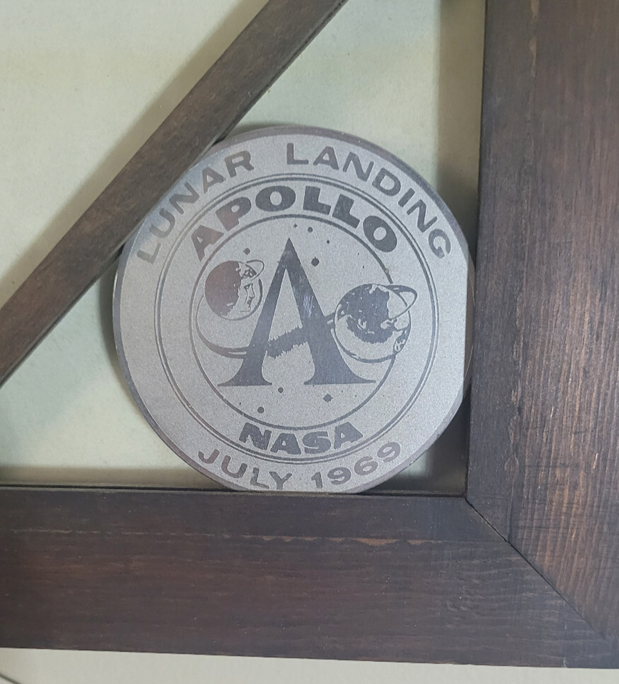 Apollo 11 Mission Flown Die Medallion-Recognition Letter-Christopher ...