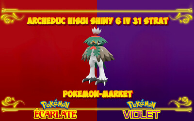 Pokemon Ecarlate Violet / Scarlet : Archeduc Hisui Shiny 6 IV 31 | eBay