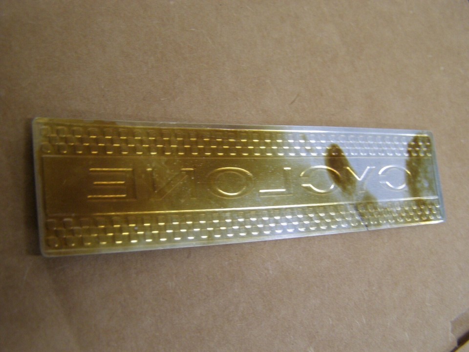 NOS OEM Ford 1969 Mercury Cyclone Grille Emblem Foil Insert Ornament | eBay