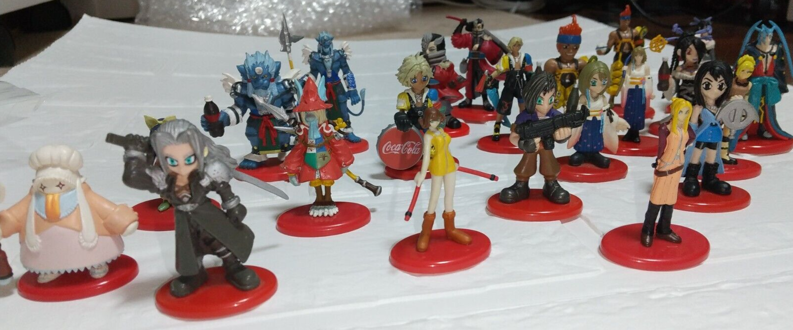 FF Final Fantasy Coca Cola Mini Figure Game set of lots From Japan | eBay
