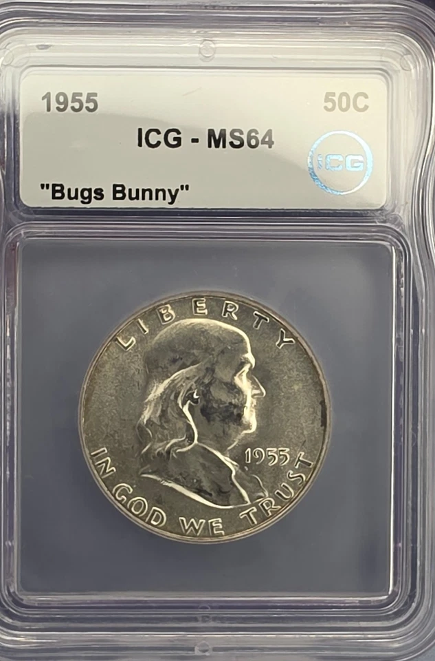 1955 Franklin Half Dollar Bugs Bunny For Sale Ebay