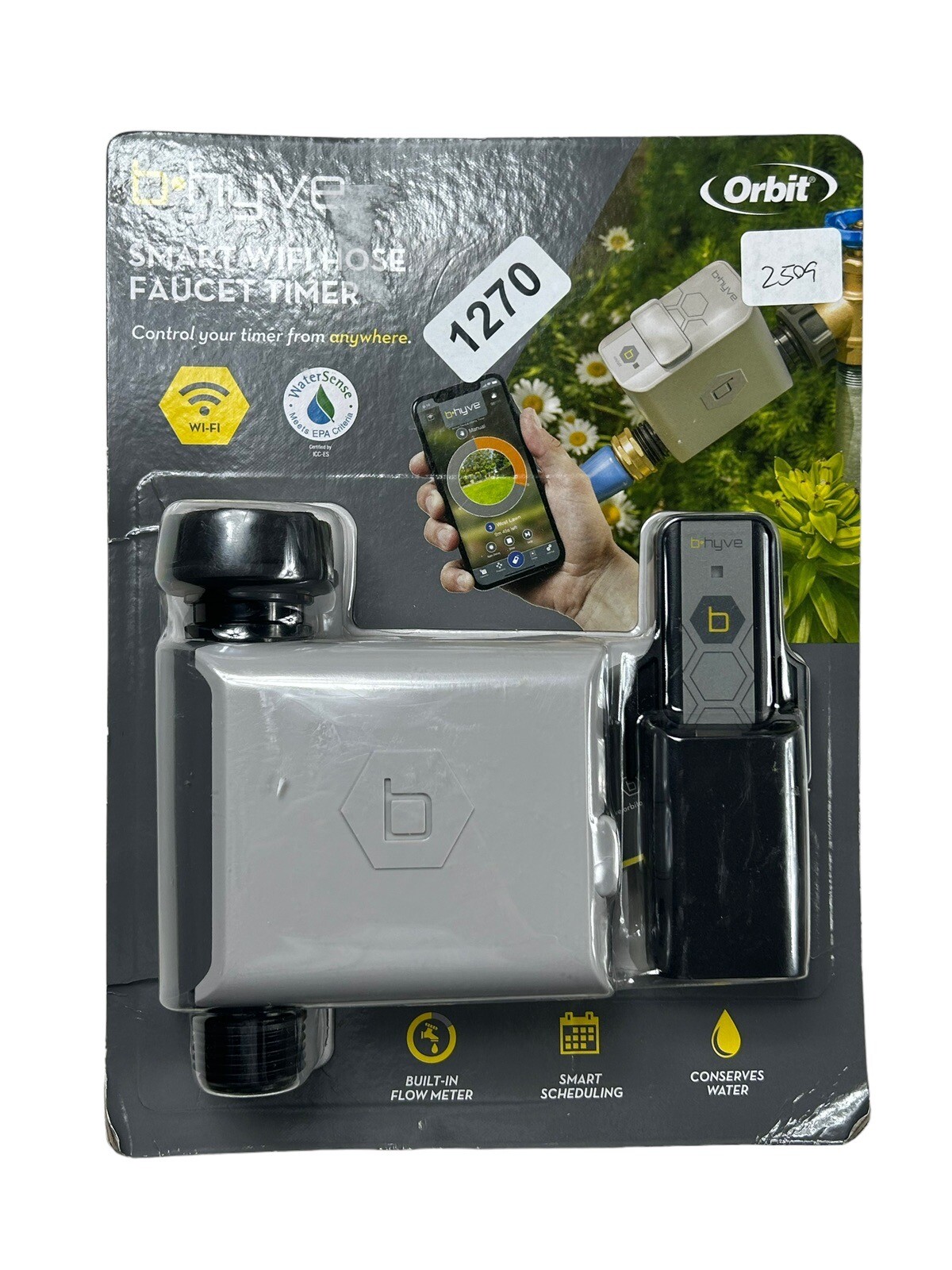 Orbit 21004 B-Hyve Smart Hose Watering Timer with Wi-Fi Hub - Grey for ...