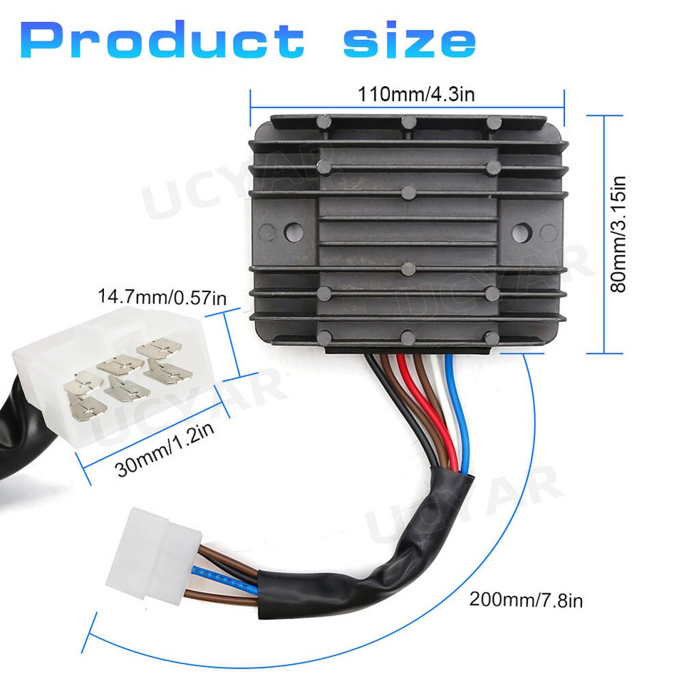 Regulator Rectifier SH748AA 32105-Z6L-0001 For Honda GX620 GX630 GX670 ...