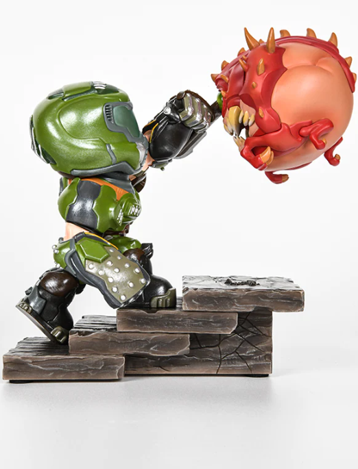 Doom Eternal Slayer VS Cacodemon Mini Collectible Figure Statue Doomguy ...