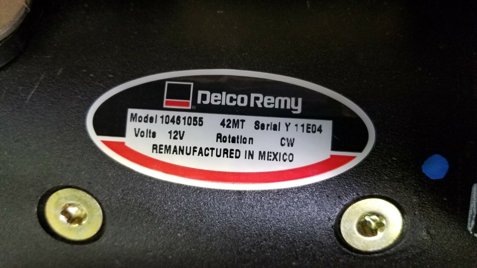 10461055 - STARTER 42MT, 12V GENUINE DELCO REMY **OUTRIGHT** | eBay