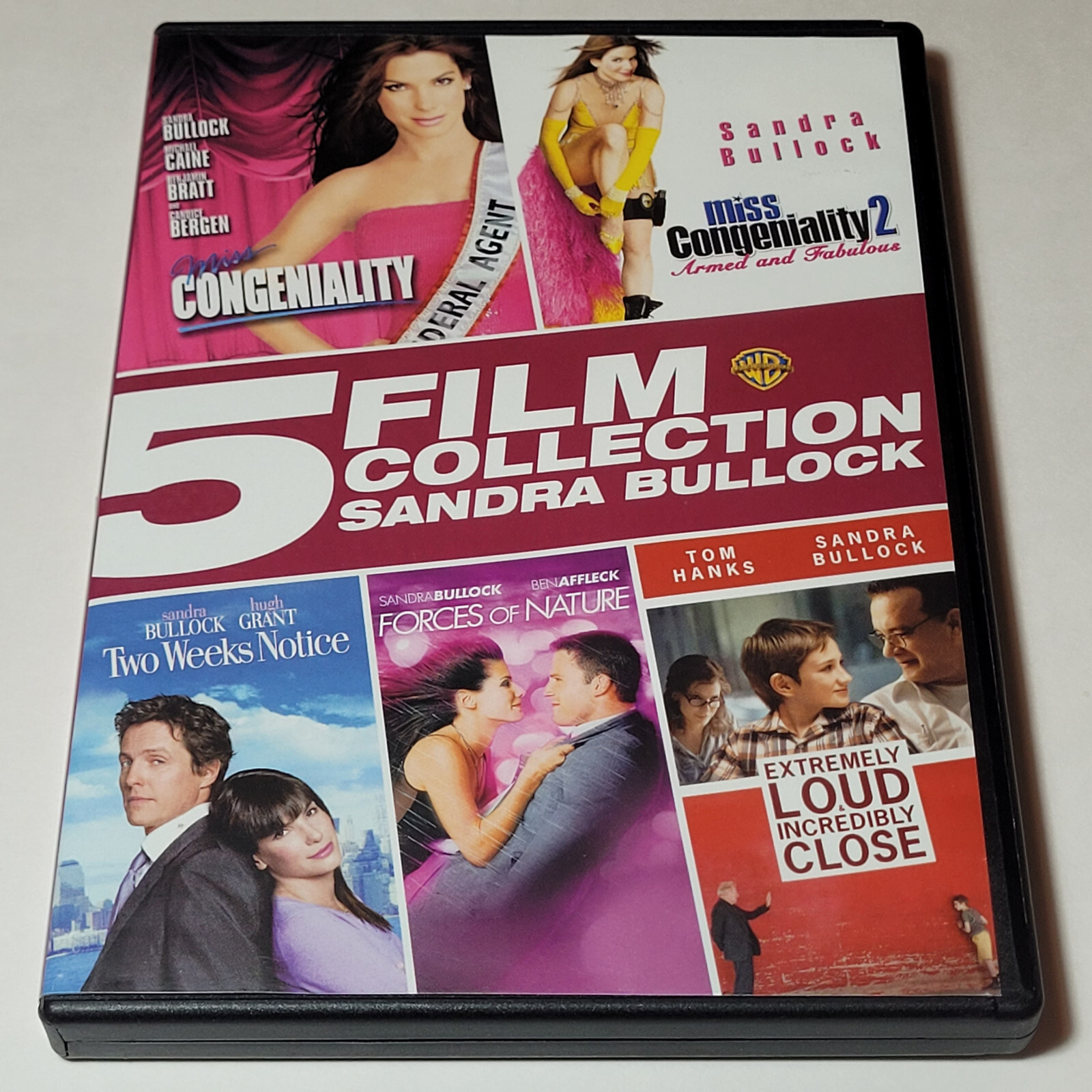5 Films: Sandra Bullock (DVD 5-Disc) Miss Congeniality Forces of Nature ...