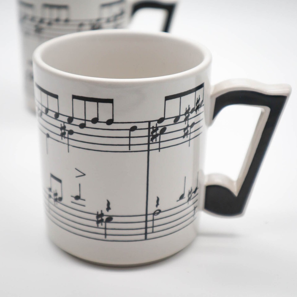 Musical Notes Coffee Mug Cup Sheet Music Musician Chadwick-Miller Vtg ...