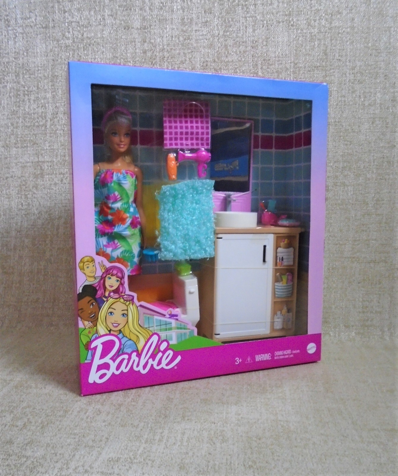 Barbie Doll Bathroom Set