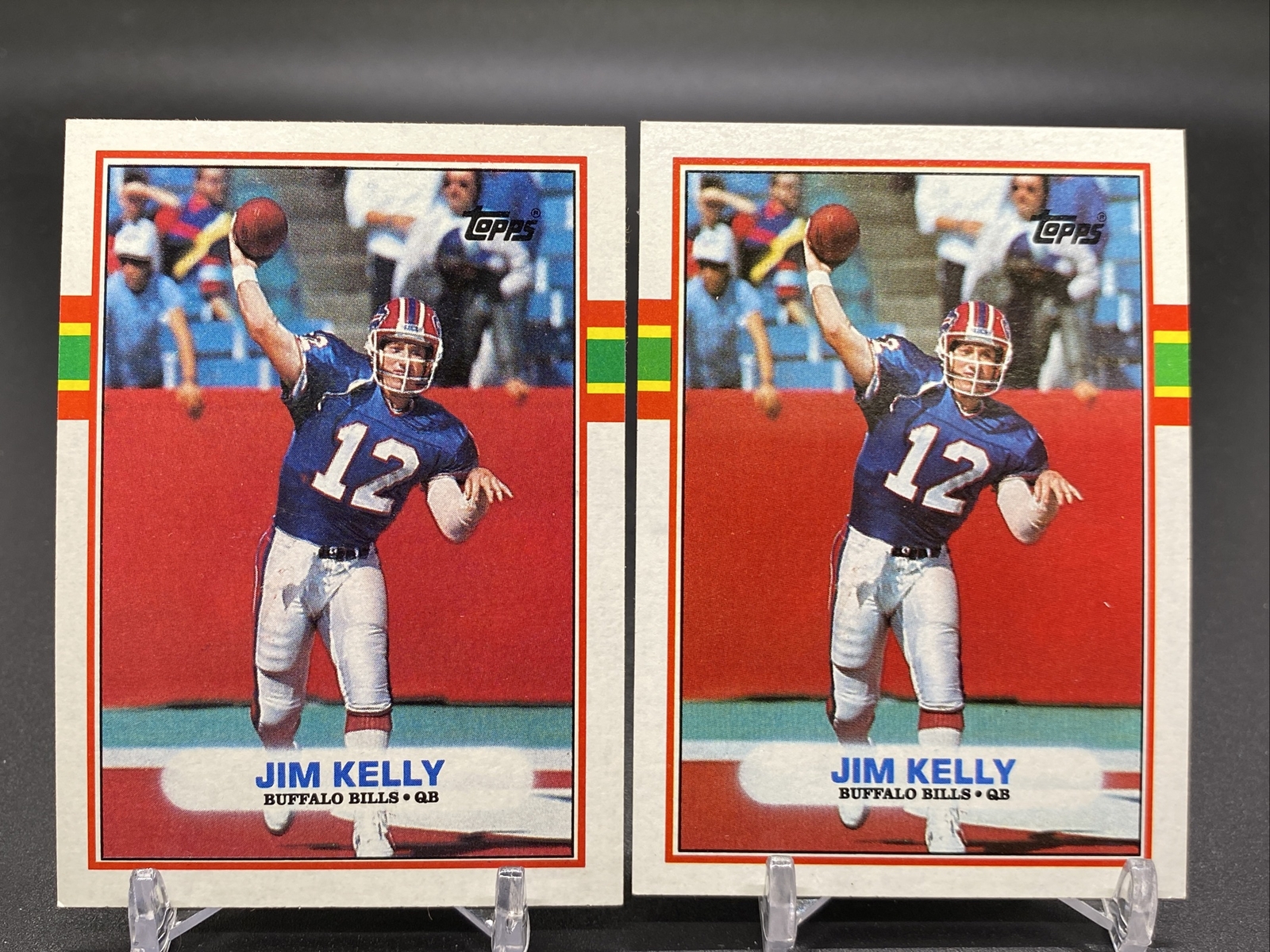1989 Topps Jim Kelly card #46 (lot of 2) clean | eBay