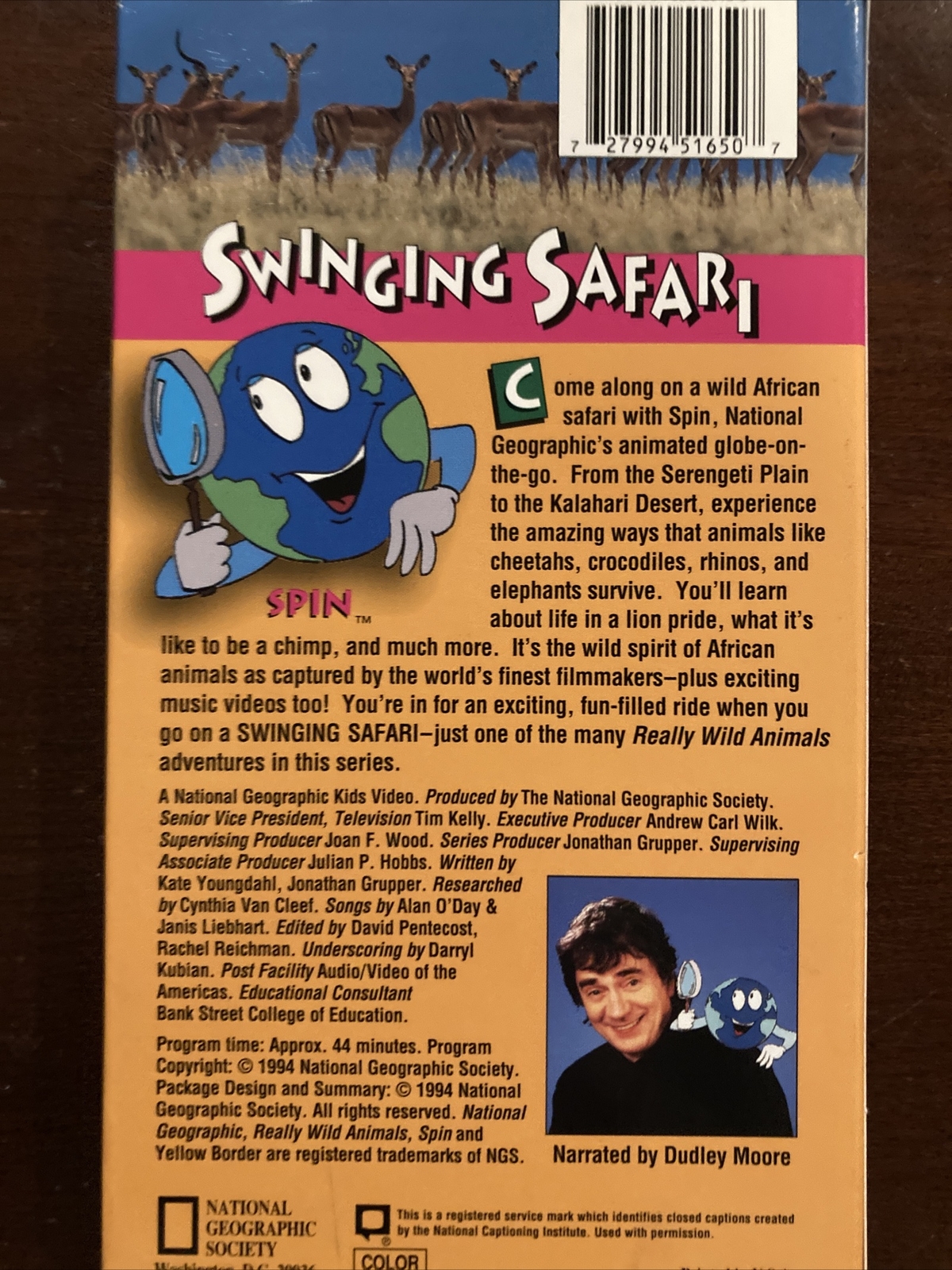 Really Wild Animal Swinging Safari VHS 1994 Vintage National Geographic ...