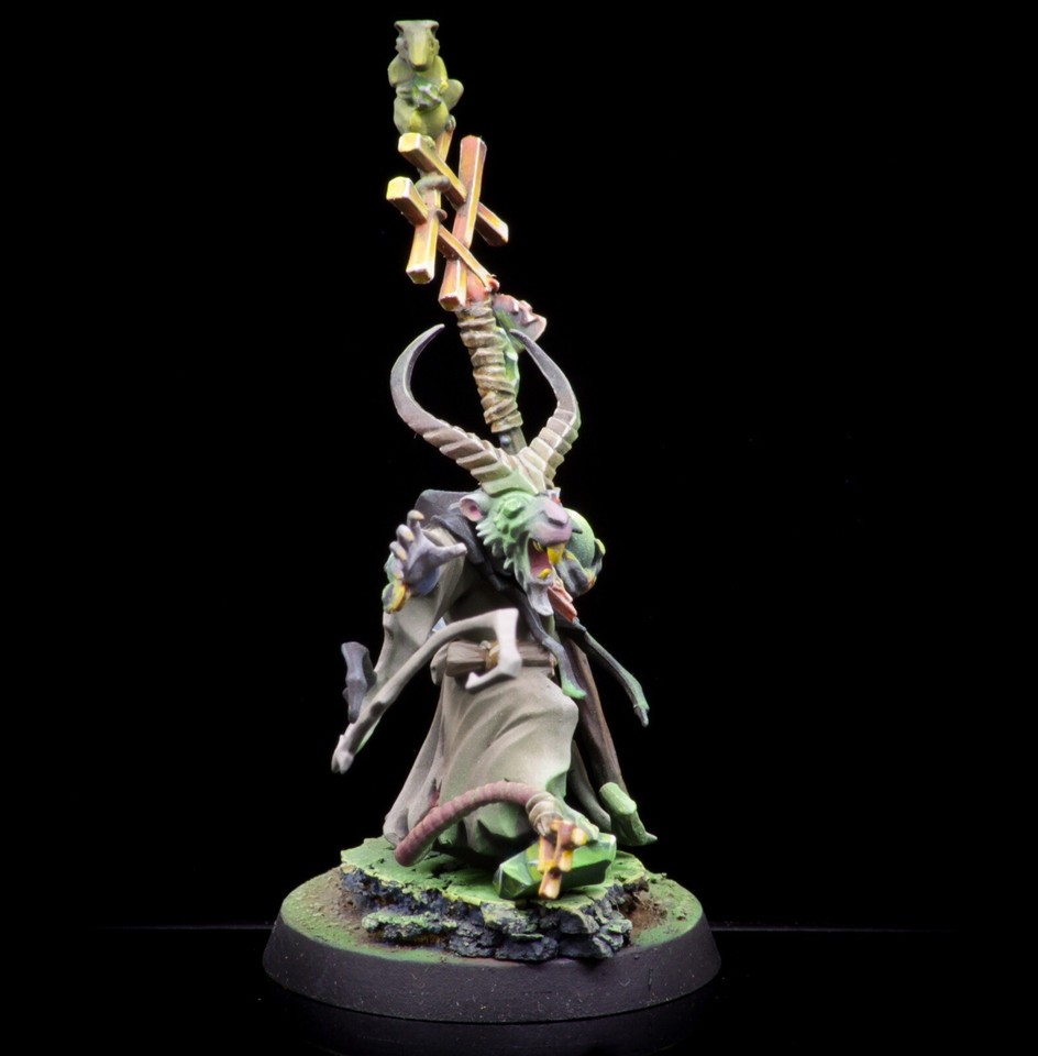 Pro Painted Warhammer Age Of Sigmar Skaven Grey Seer | eBay