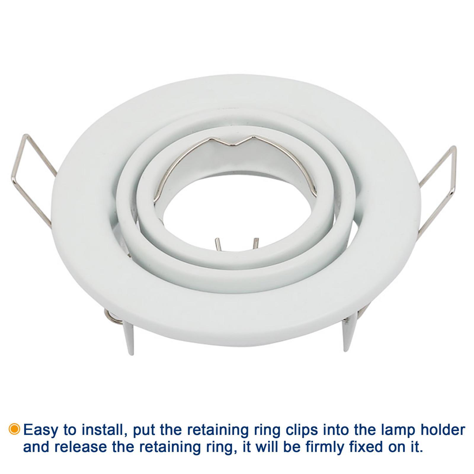 MR16 MR11 Lamp Retaining Spring Clip Ring Manganese Steel Bulb Holder ...