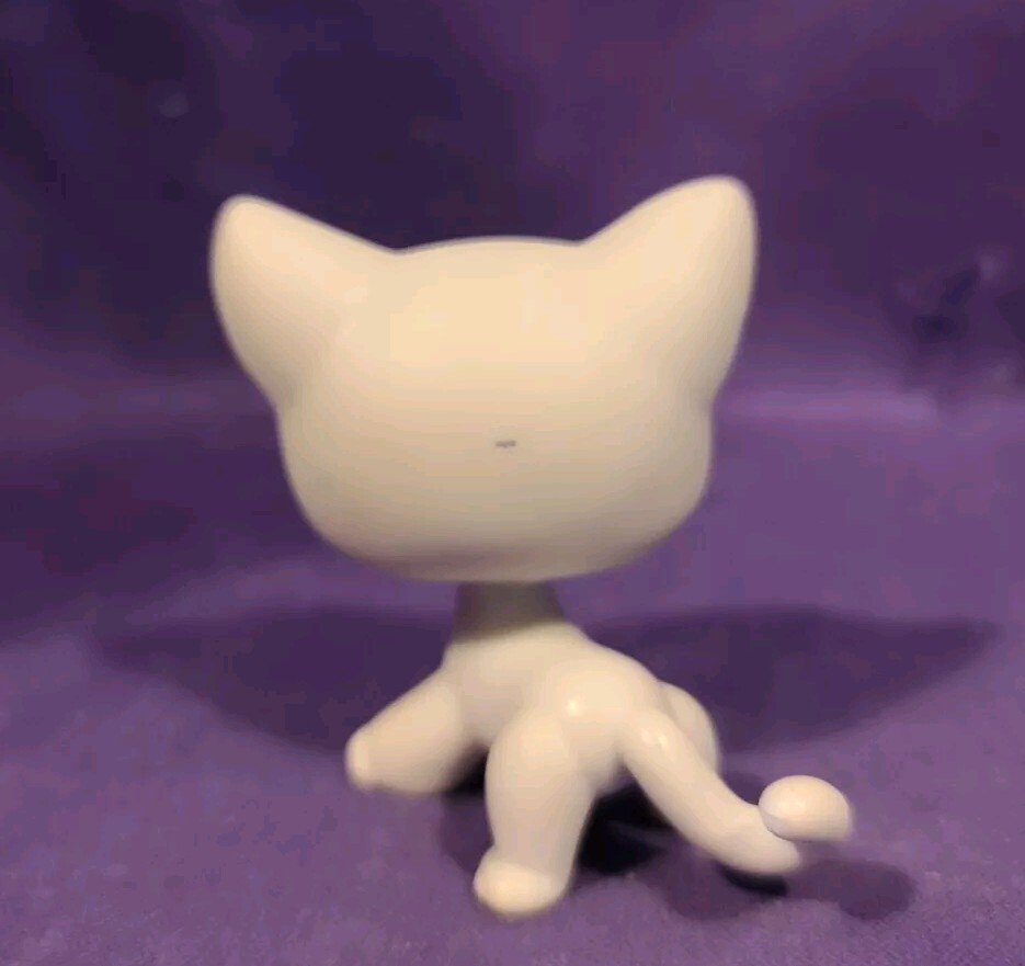 Authentic Littlest Pet Shop LPS #246 Grey Shorthair Cat Blue Eyes LPS ...