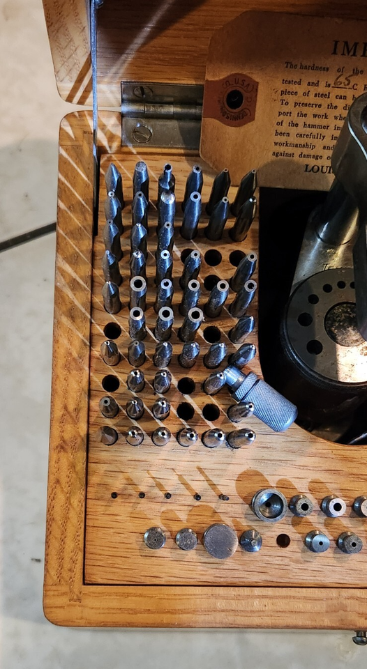Louis Levin & Son Watch Staking Set Watchmaker Repair Tools in Wooden ...