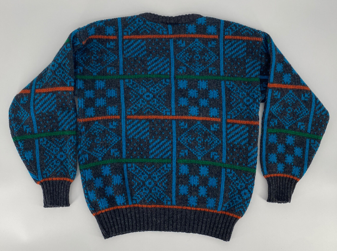 Vintage Eskimo Knitwear Pure New Wool Sweater Size M … - Gem