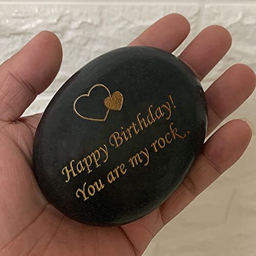 Birthday Gift Engraved Rocks Happy Birthday you Are My Rock. Birthday ...