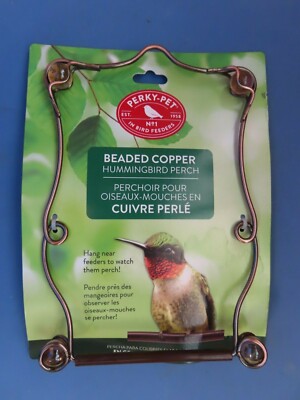 Perky Pet Beaded Copper Hummingbird Perch. # 90 NEW | eBay