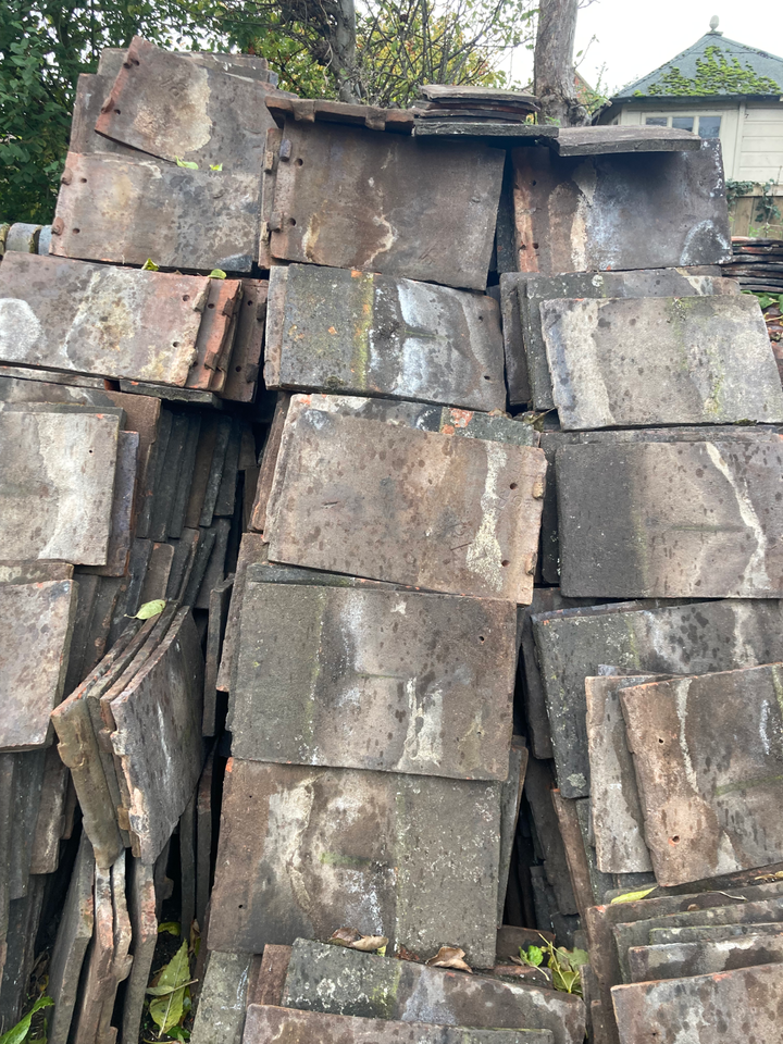Reclaimed double nib Clay Roof Tiles -£0.40 per tile. | eBay UK
